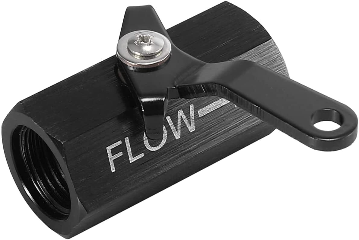10AN Male Flare Inline Fuel Shut Off Valve Flow Control Cut Off With ...