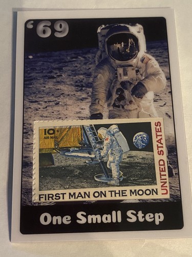 2019 Historic Autographs 1969 Apollo 8 Stamp Relic One Small Step | eBay