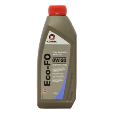 Eco-FO 0w20 Fully Synthetic Car Engine Oil - 1 Litre COMMA LSPI FORD GM ...