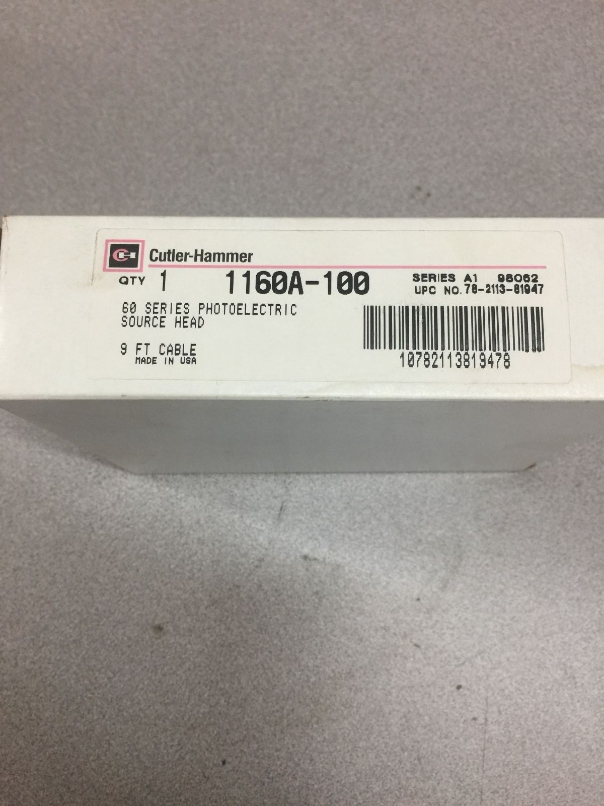 NEW IN BOX CUTLER HAMMER PHOTOLECTRIC SENSOR 1160A-100 SER. A1 | eBay