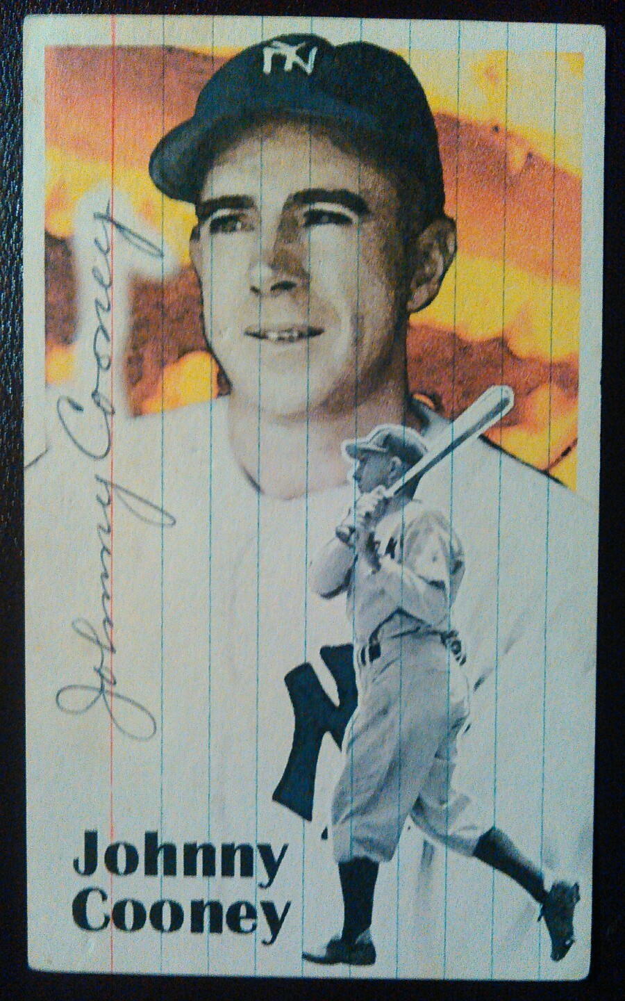Johnny Cooney Authentic Art Card Certified Autograph YANKEES | eBay