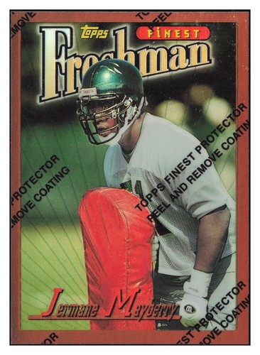 1996 Topps Finest Freshman Refractor Jermane Mayberry #331 RC Rookie ...