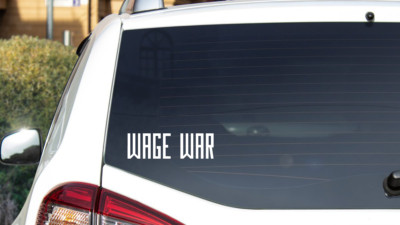 Wage War Car Decal Vinyl Sticker 4x4 Fridge Toolbox Knotfest | eBay ...