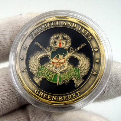 US Military Army Green Beret Special Forces Challenge Coin Collectible ...