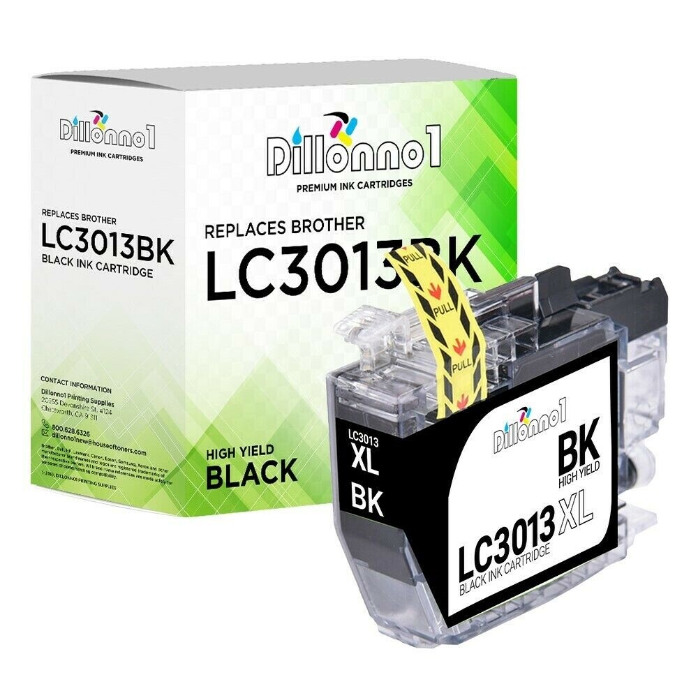 1PK LC3013 LC-3013 XL Black Ink Cartridge Brother Printer MFC-J491DW ...