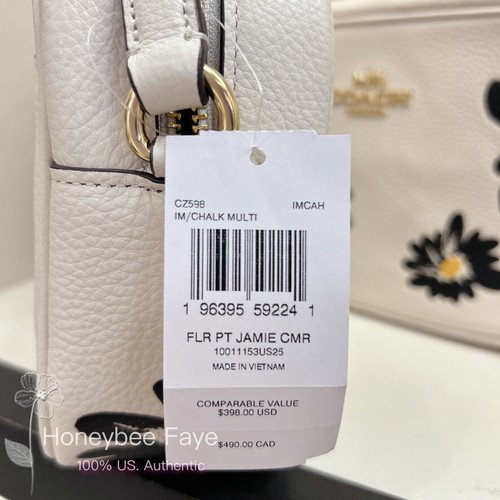 NWT Coach Jamie Camera Bag With Floral Print CZ598 | eBay