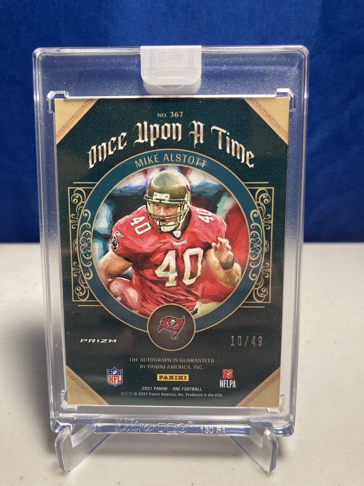 2021 Panini One - Once Upon a Time Signatures Mike Alstott #367 Bronze ...