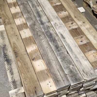 SANDED Reclaimed Distressed Pallet Boards- Recycled Timber Planks-Wall ...