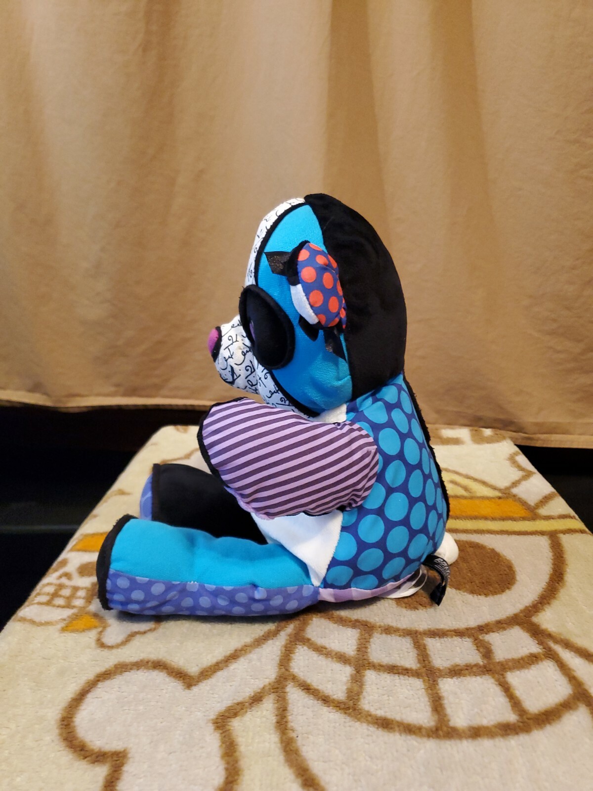 Britto Popplush for Enesco Approx 15” Jackson The Panda Bear Purple ...