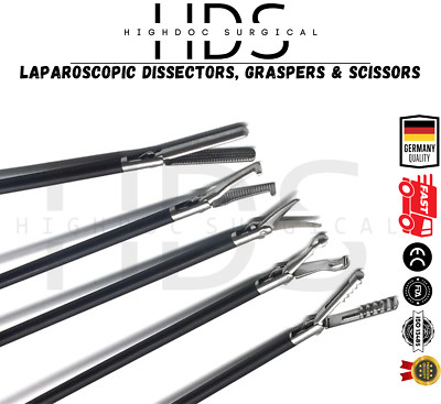 Laparoscopic Grasper Forceps Dissector 5mmx330mm Laparoscopy Surgical ...