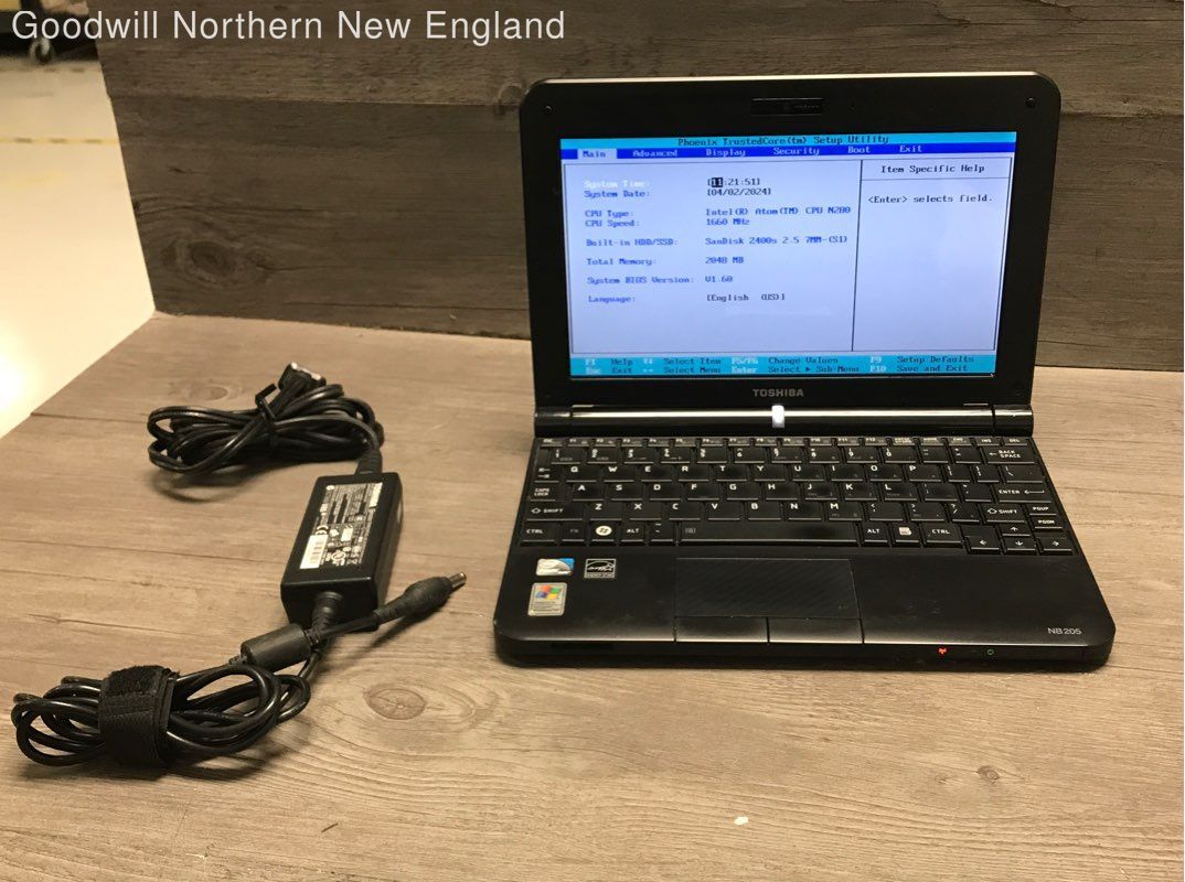 Toshiba Mini NB205-N210 10.1" Netbook Intel Atom N280 1.66GHz 2GB Ram ...