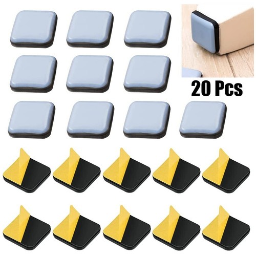 Movers Furniture Sliders For Hardwood 20pcs 25x25mm High Quality | eBay