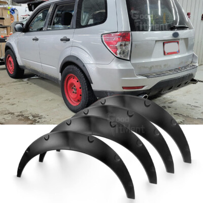 For Subaru Forester 4Pcs 4.5" Car Flexible Fender Flares Wheel Arches ...