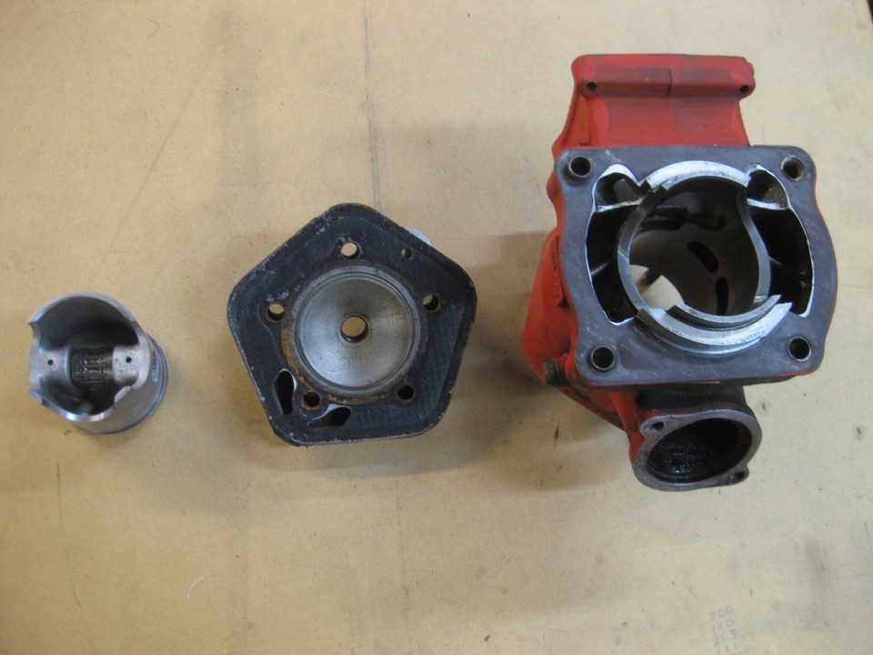 1982 Honda CR125 CR 125 Engine Cylinder 57.00 Bore , Head & Wiseco ...