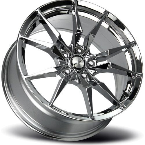 (Set of 4) Shift H29 Blade 18x8 5x4.5" +35mm Chrome Wheels Rims 18 ...