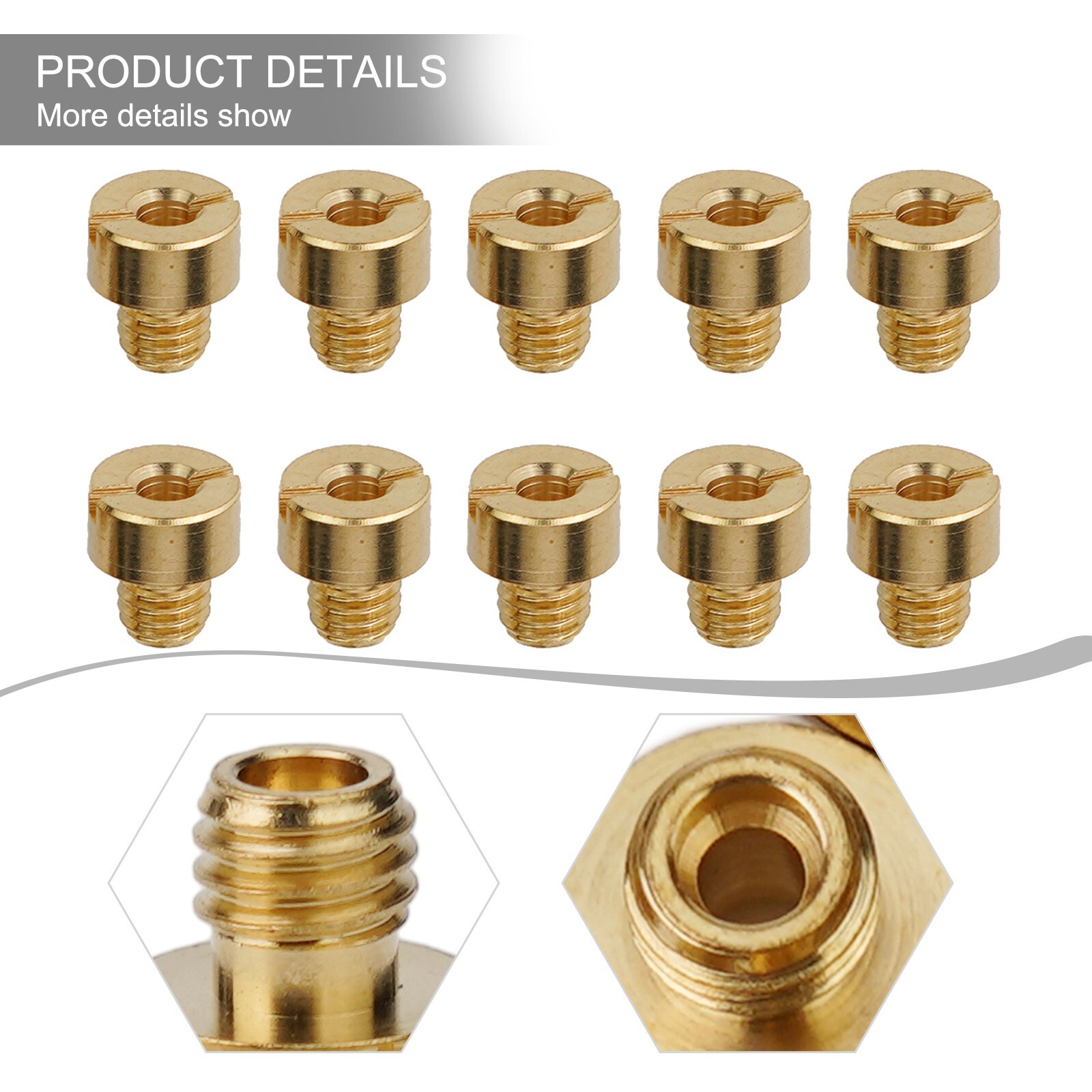 Main Jets Carb Replacement Thread M5x0.75mm For Mikuni Carburetor #155 ...