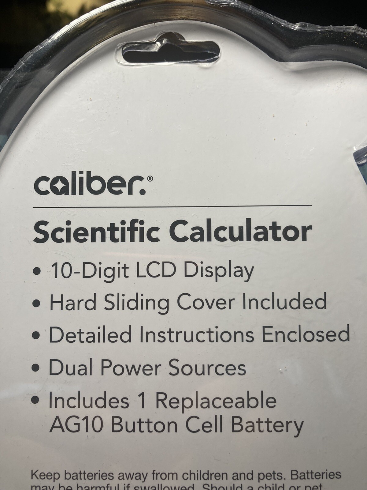 Caliber Scientific Calculator 10-digit Display 229 Function Protective ...