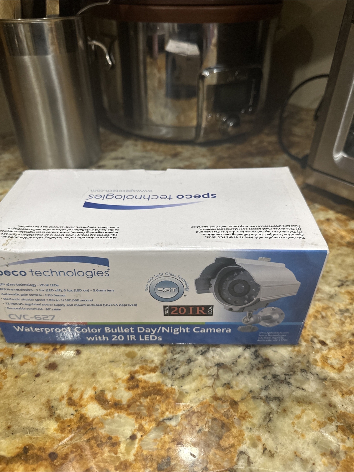 Speco HD-TV1 2MP Color Waterproof Marine Bullet Camera w/ IR 10' Cable ...