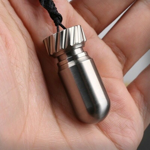 Durable Titanium Waterproof Cases Box EDC Outdoor Sealed Medicine ...