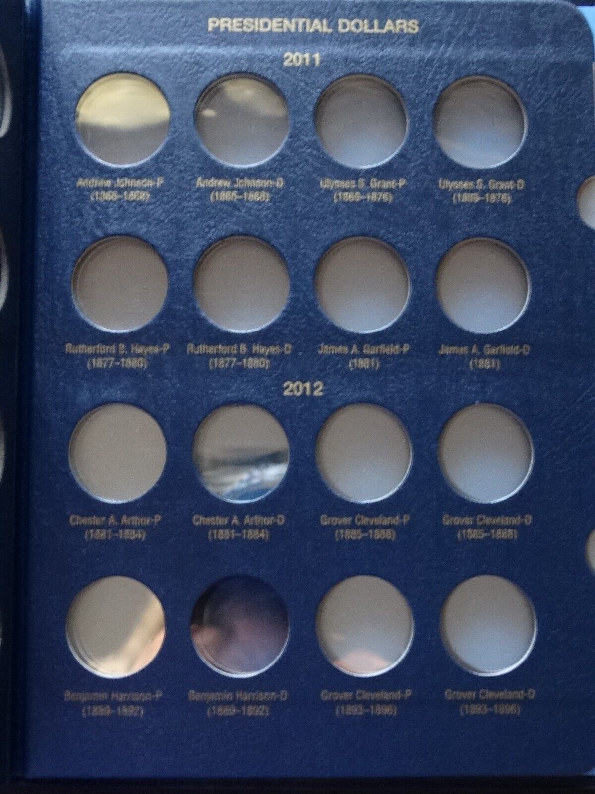 Set of 2 Whitman Presidential Dollars and Innovation Dollars Coin Album ...