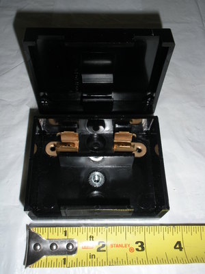 NOS VINTAGE GE BAKELITE FUSE BOX HOLDER PANEL 19D413045 TWO-WAY RADIO ...