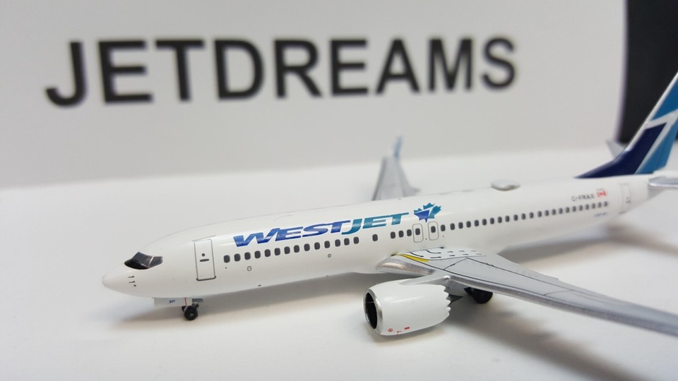 1/400 WESTJET BOEING 737-MAX 8 2017'S COLORS C-FRAX AEROCLASSICS | eBay