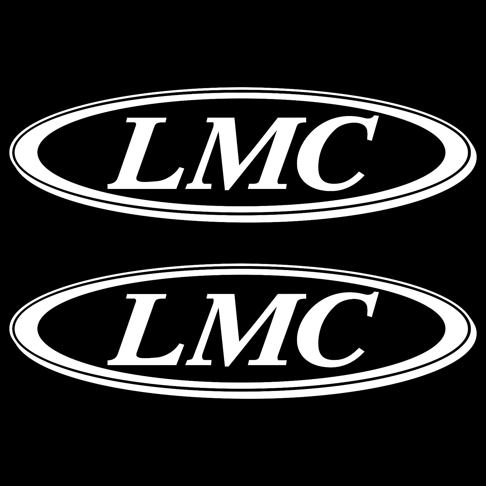 2 x LMC 50cm x 14,5cm aufkleber sticker wohnmobil camper wohnwagen ...