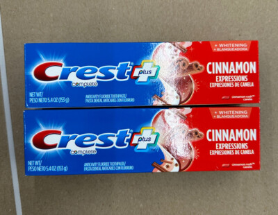 Crest CINNAMON Toothpaste X 2 Plus Complete WHITENING Expressions ...