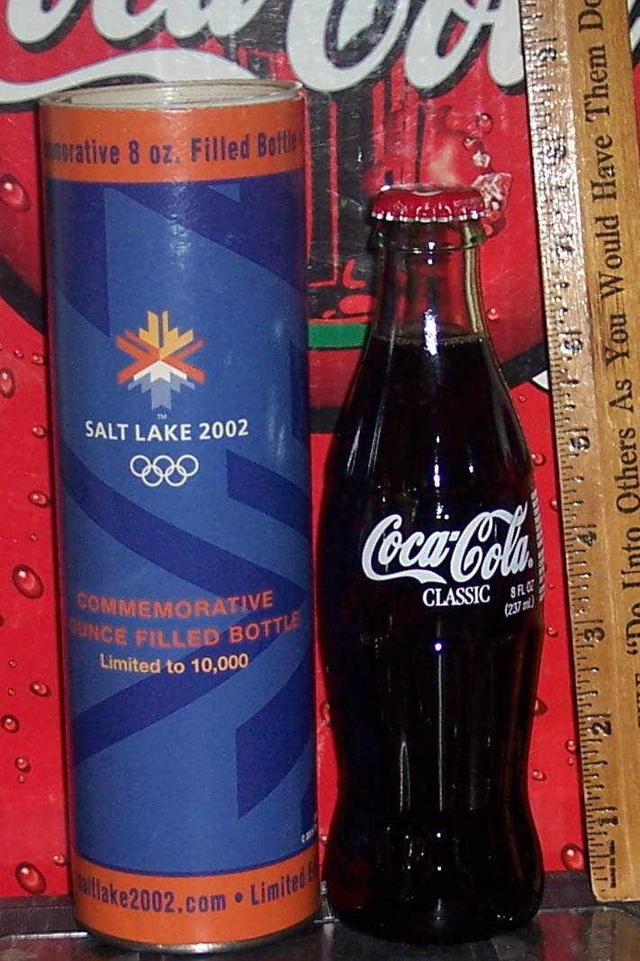 2002 SALT LAKE CITY OLYMPICS SNOWFLAKE LIMITED ED 2002 COCA COLA BOTTLE ...