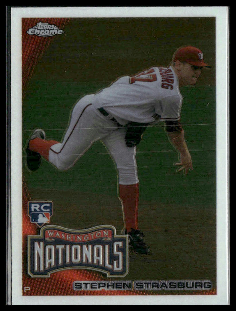 Stephen Strasburg #212 Rookie 2010 Topps Chrome Washington Nationals | eBay