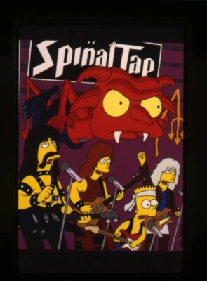 The Simpsons Animation Bart Spinal Tap Band Original 35mm Transparency ...
