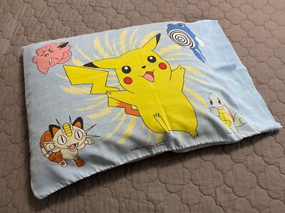 Vintage 1998 Nintendo Double-Sided POKEMON Pillowcase Pikachu | eBay