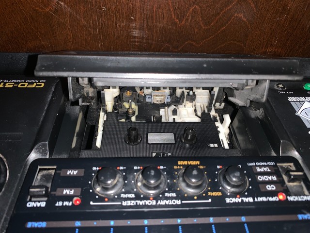 Sony Cfd-510 Boombox Stereo Am FM Cassette CD Mega Bass Detachable ...