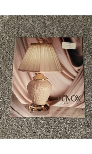 Lenox Lighting Catalog 700-9 Chatsworth Lamp Masterpiece Iris 1988 | eBay