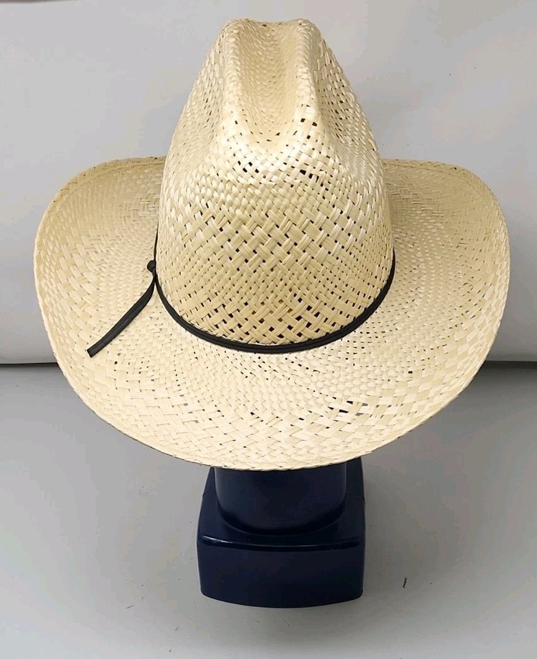 New Stetson Stallion Cowboy Hat Texas USA 7-1/4" Straw Hat | eBay