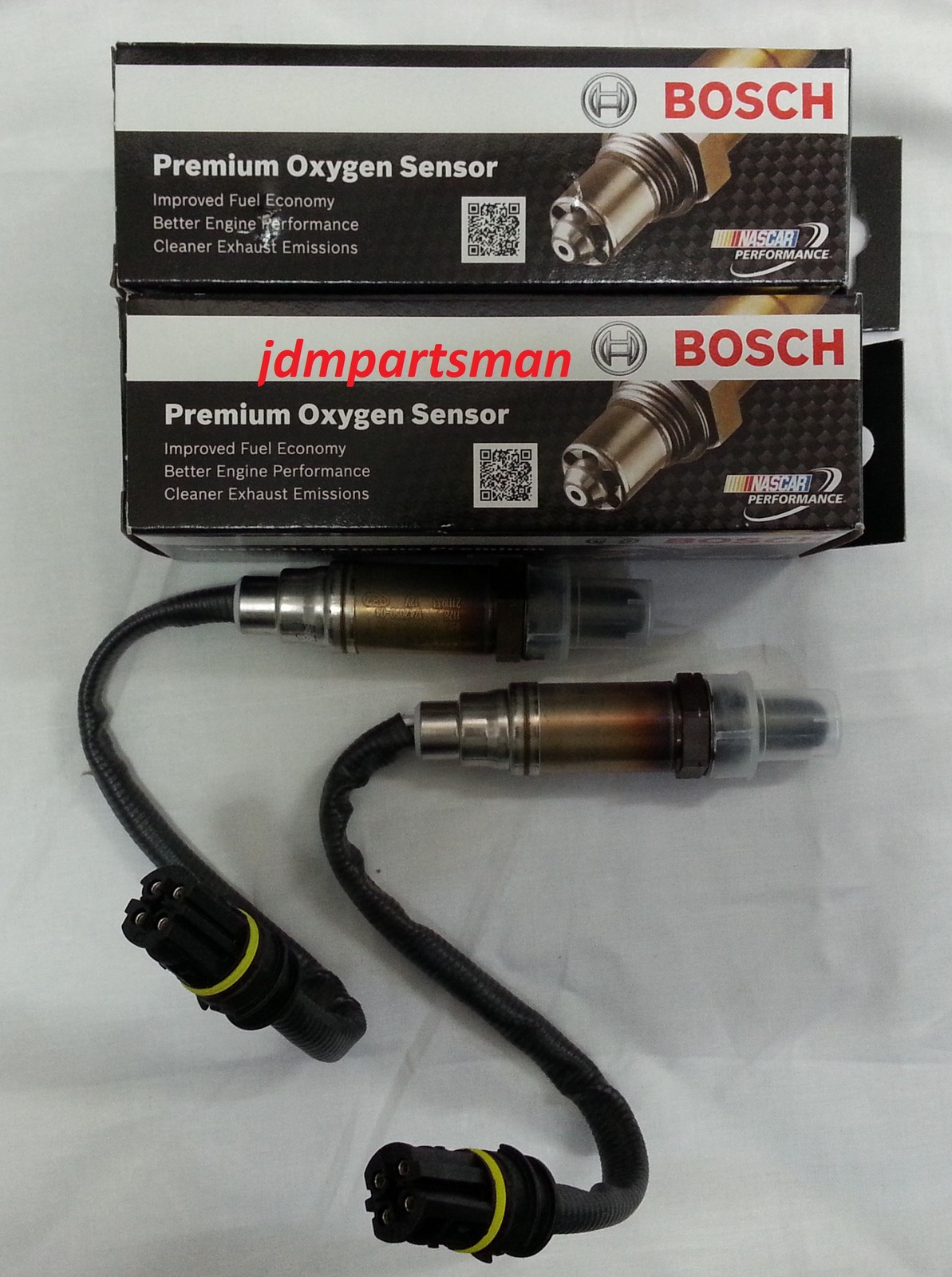 For BMW GENUINE BOSCH GERMANY OEM FRONT o2 SENSOR QTY2 L&R E46 M54 ...