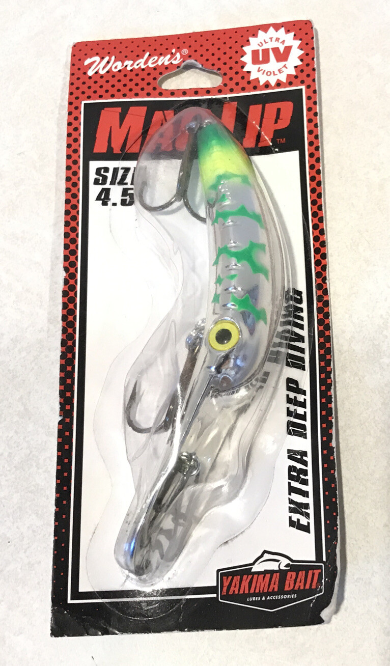 MAG LIP 4.5 UV Yakima Bait Co. GRINCH Fishing Plug Lure Salmon ...