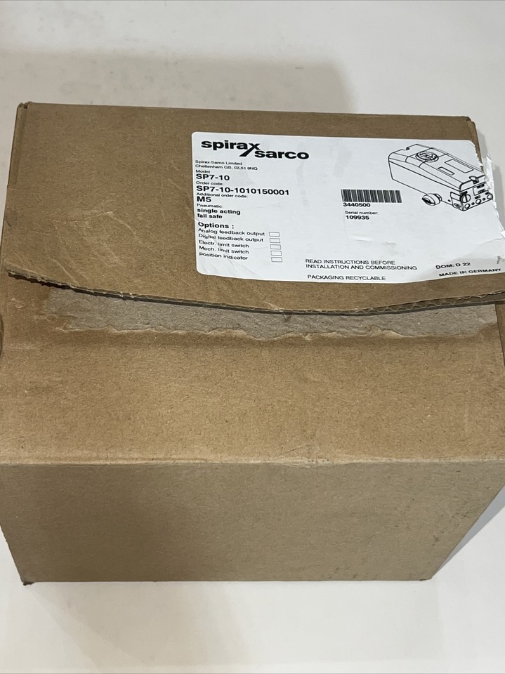 SPIRAX SARCO SP7-10-1010150001 Smart Positioner 4-20MA Single Acting ...
