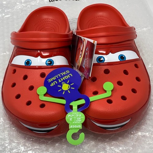 NEW Lightning McQueen Light Up Crocs All Sizes! 100% Authentic Crocs ...
