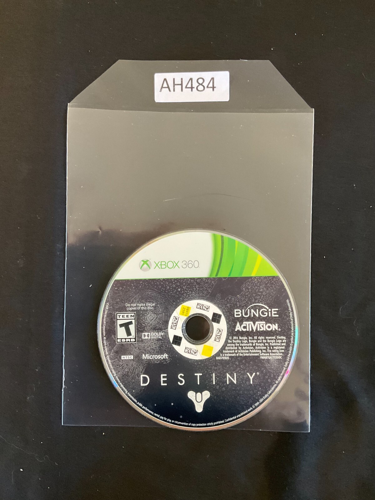 Destiny (Microsoft Xbox 360) Disc Only No Case #AH484 | eBay