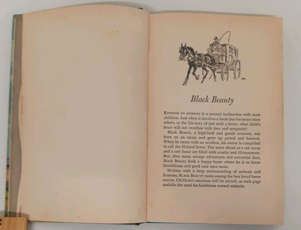 Black Beauty Anna Sewell Horse Companion Library Classic Book Fiction ...