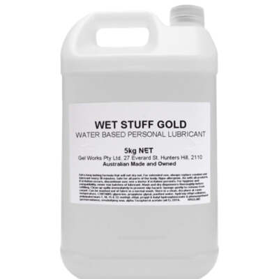 Wet Stuff Gold 5kg Personal Lubricant Water Based Sex Lube Wet Suit ...