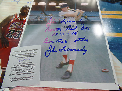 John NO F Kennedy autograph 8x10 signed auto played for 1969 Seattle ...