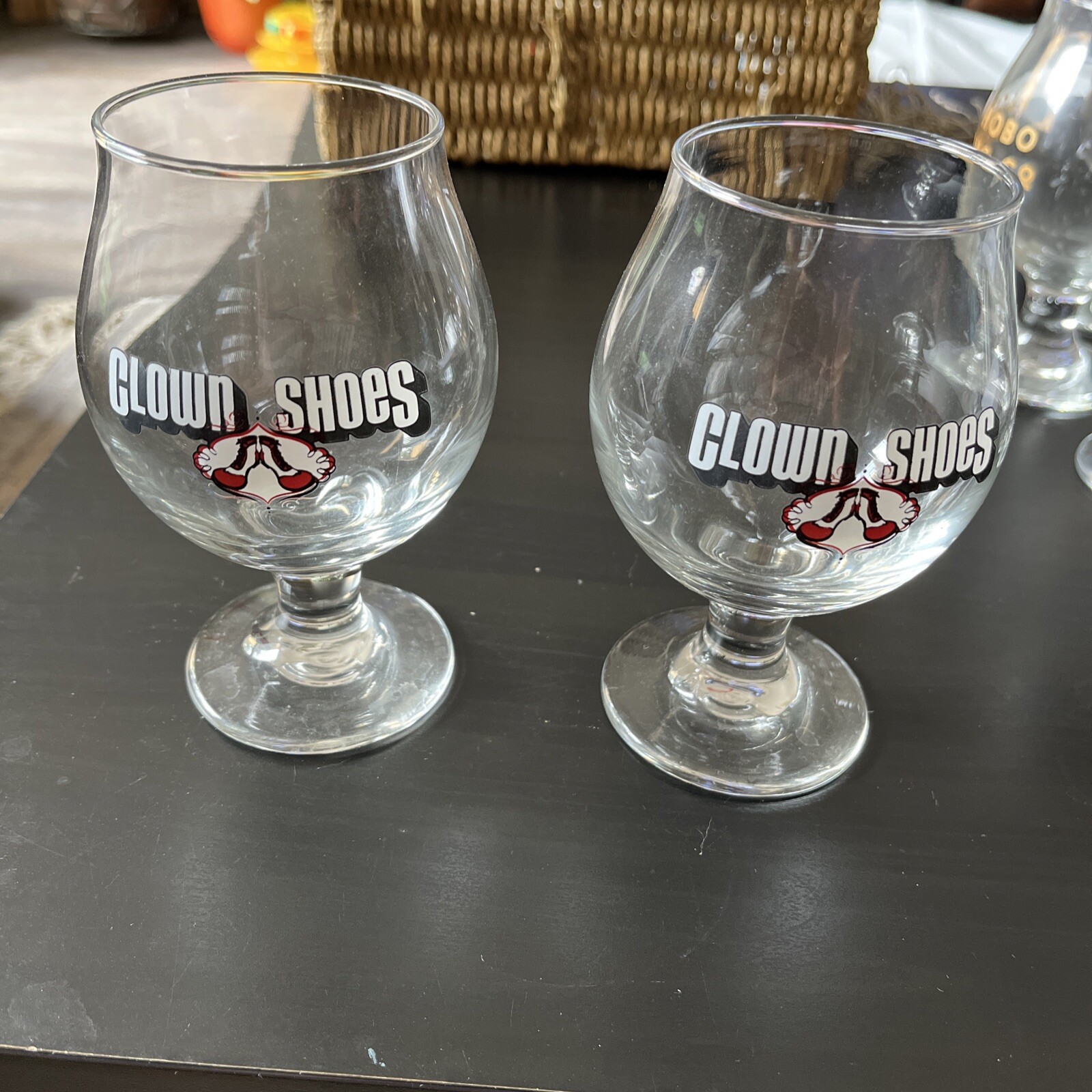 Clown Shoes Brewing Ipswich Massachusetts Snifter Stemmed Beer Glasses ...