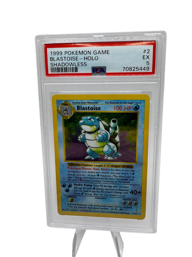 Pokemon TCG, Blastoise, Holo Shadowless, 2/102, Graded 5 with PSA | eBay