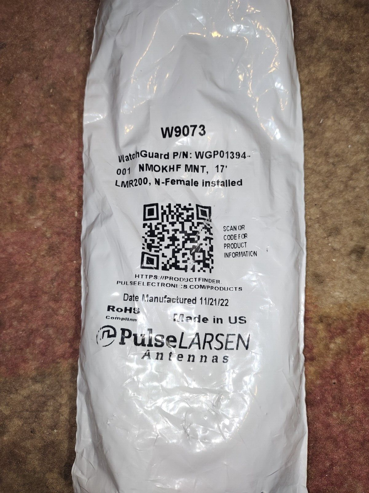 WatchGuard Video 4RE WGP01394-001 Cable and WiFi NMO antenna thru-roof ...