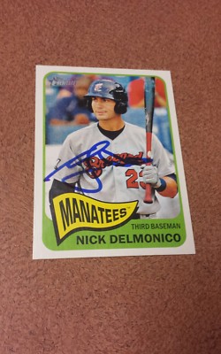 2014 Topps heritage Nicky Delmonico Signed Autographed card. Whitesox ...