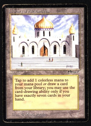 MTG Library of Alexandria, Heavy Play, English Arabian Nights | eBay