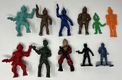 Ajax Plastic Astronaut Spaceman Lot, Painted, Turquoise, Outer space ...