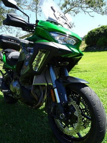 Kawasaki Versys 1000 SE 2019-2024 RAD GUARD Radiator Guard - Polished ...